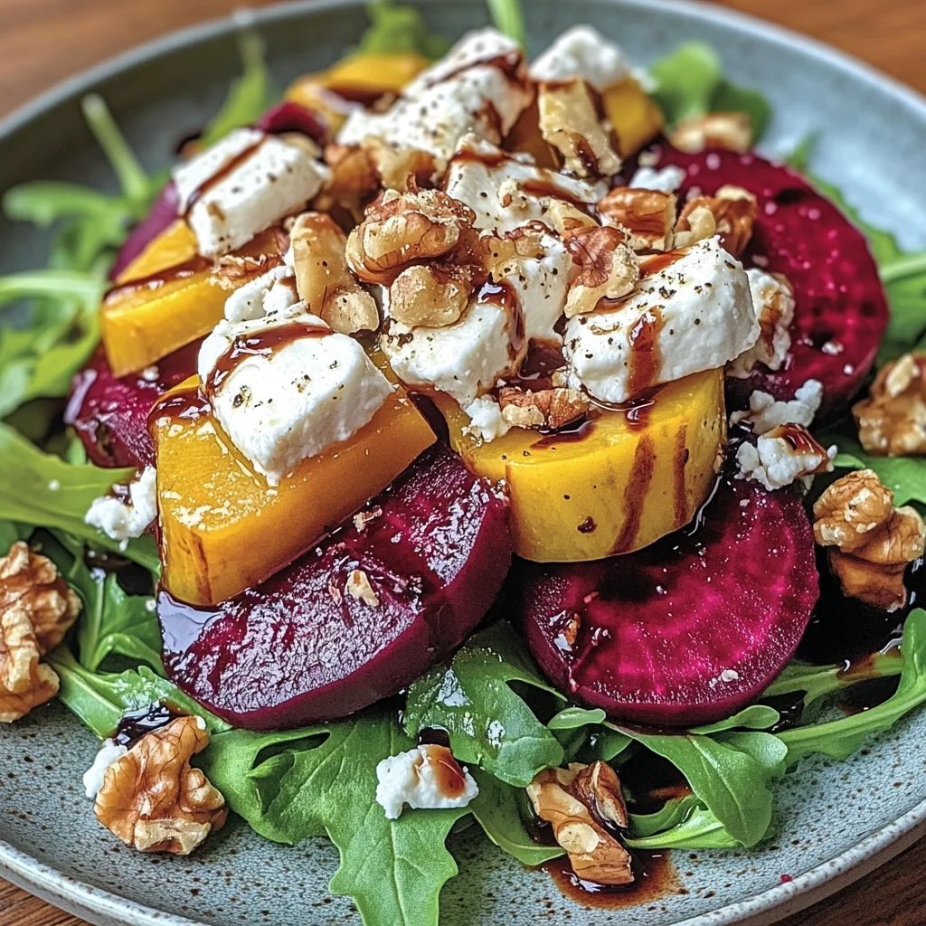 Salade de Betterave, Chèvre & Noix - Delizie Di Sara